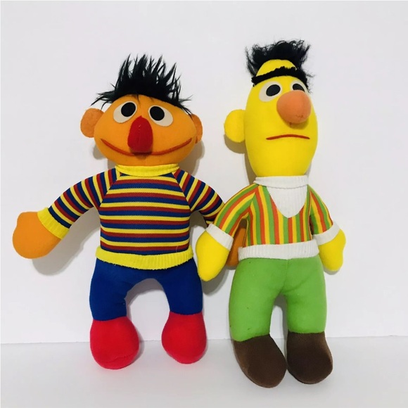 Toys | Vintage 1984 Ctw Sesame Street Soft Plush Doll Ernie 7290 ...